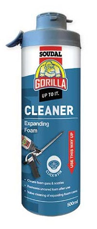 Gorilla Expanding Foam Cleaner Click & Fix 500ml | Allfast Solutions ...
